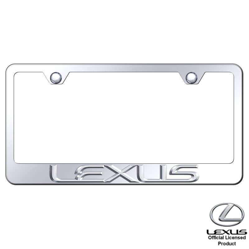 Lexus Mirrored Chrome 3D Laser Etched License Plate Frame ...